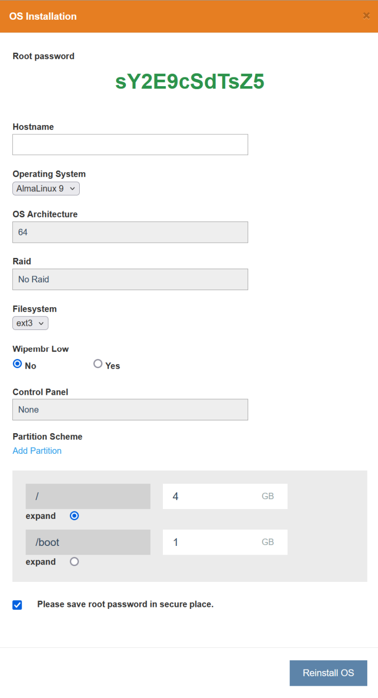 Install an Operating System on your Server. - Support Centre - Simply ...